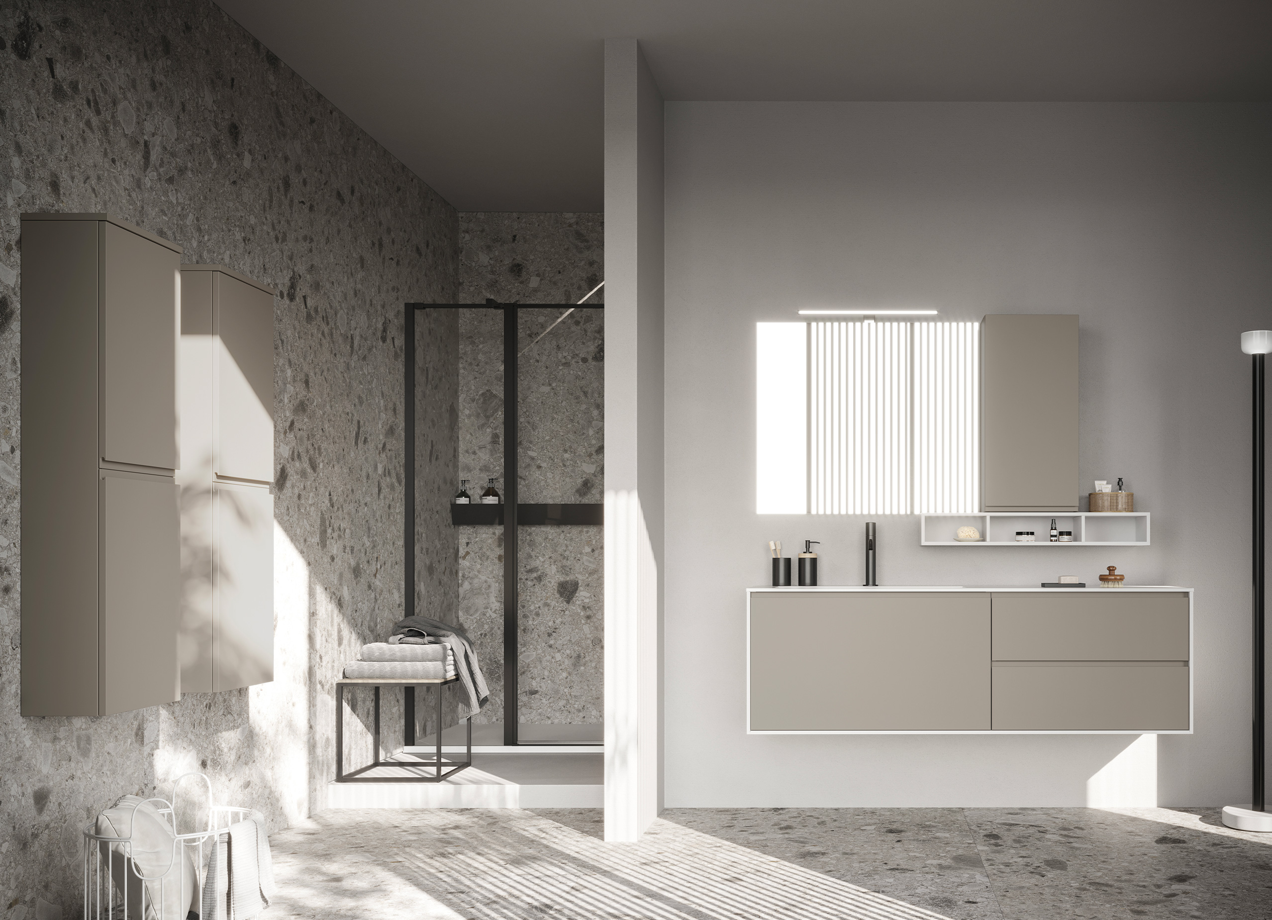 Arrivano le finiture ho.me plus in melaminico colore - Arbi Arredobagno